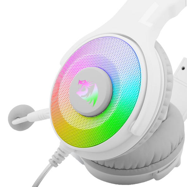 Redragon White RGB Gaming Headset PANDORA H350 for PC/PS4/XBOX One/NS ...